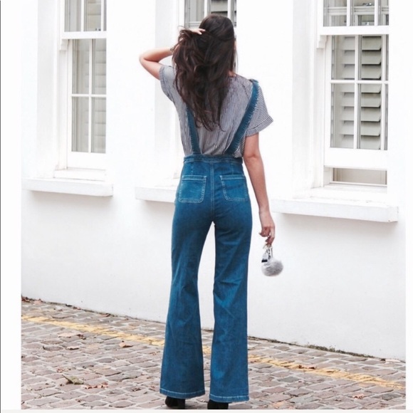 Zara | Jeans | Zarabraided Denim Overall Dungarees | Poshmark